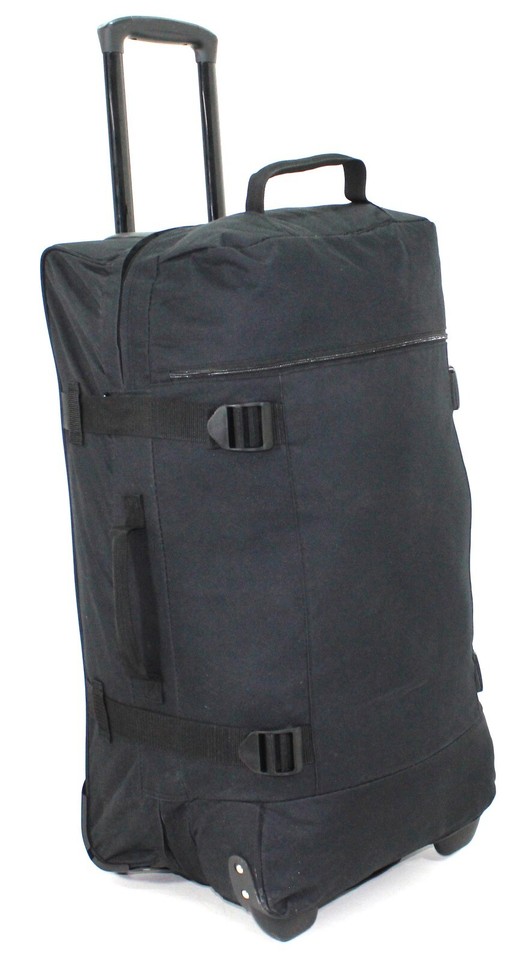 Wheeled Holdall Trolley Split Suitcase Duffle Travel Bag Roller Luggage ...