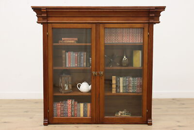 Victorian Antique Carved Library Bookcase or Display Cabinet #50840 | eBay