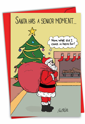 Santa's Senior Moment: Hilarious Merry Christmas Greeting Card | eBay
