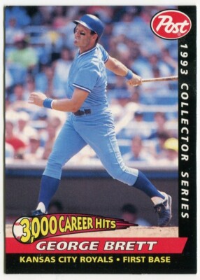 1993 MSA Post Cereal #25 George Brett Kansas City Royals - 3000 Career ...
