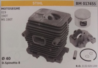 11320201200 Cylinder And Piston Complete Chainsaw Stihl 019 MS190T 190T ...