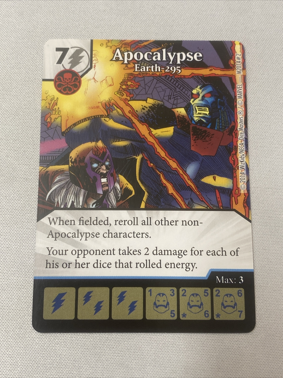 APOCALYPSE * EARTH-295 OP PROMO Marvel Dice Masters Wizkids | eBay