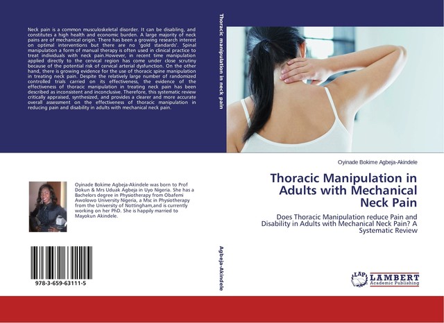 Thoracic Manipulation in Adults With Mechanical Neck Pain von Oyinade ...