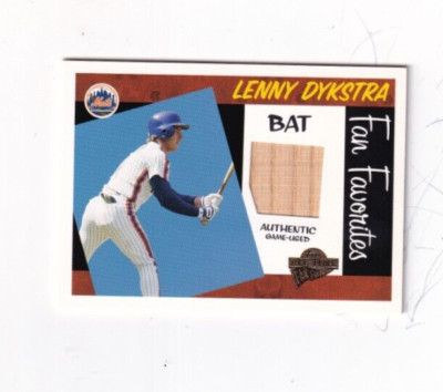 2005 LENNY DYKSTRA TOPPS ALL-TIME F.F. GU BAT RELIC 147/200 1986 NEW ...