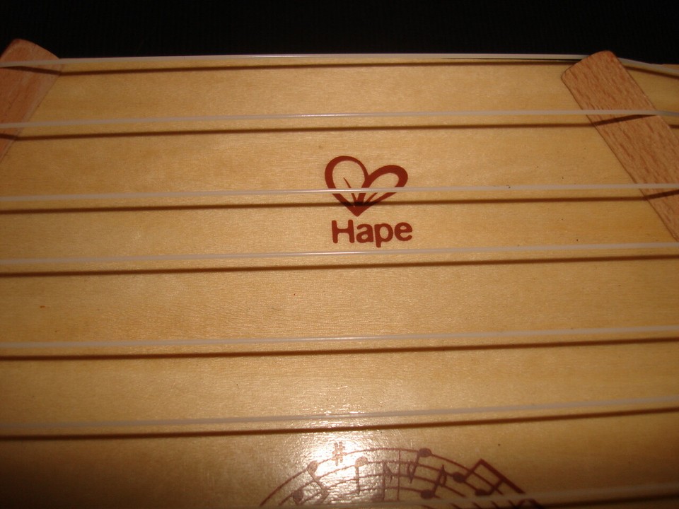Award Winning Hape Happy Harp zither Wooden Musical Instrument MINT | eBay