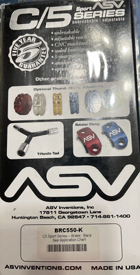 ASV Inventions® BRC550-K - C5 Sport Series Brake Lever. Matte Black W ...