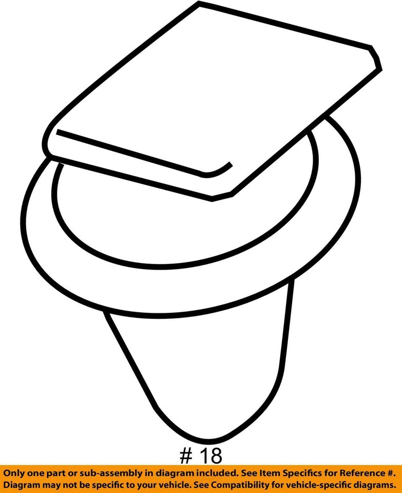 GM OEM 18-24 Bolt EUV Hood Hood Components-Molding Clip 11610700 | eBay