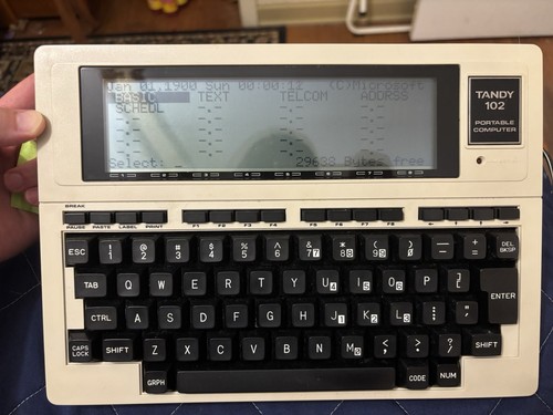 Vintage Tandy 102 Portable Computer – Complete Bundle w/ Case, Cables ...