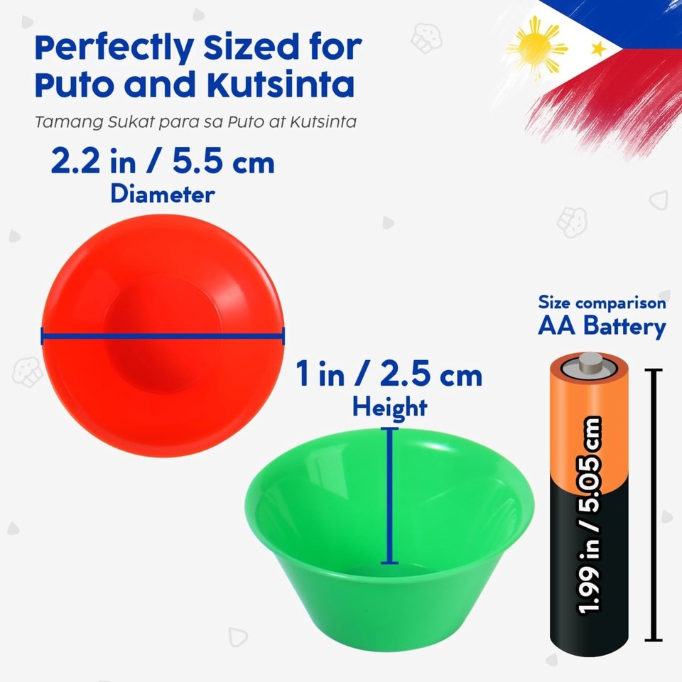 36 Pcs Small 2.2x1 inch Puto Molder Filipino Kutsinta Molder for Baking ...