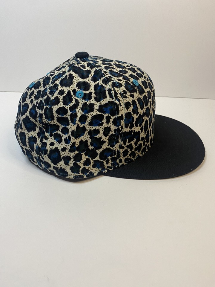 Unisex Blue cheetah print baseball cap adjustable | eBay