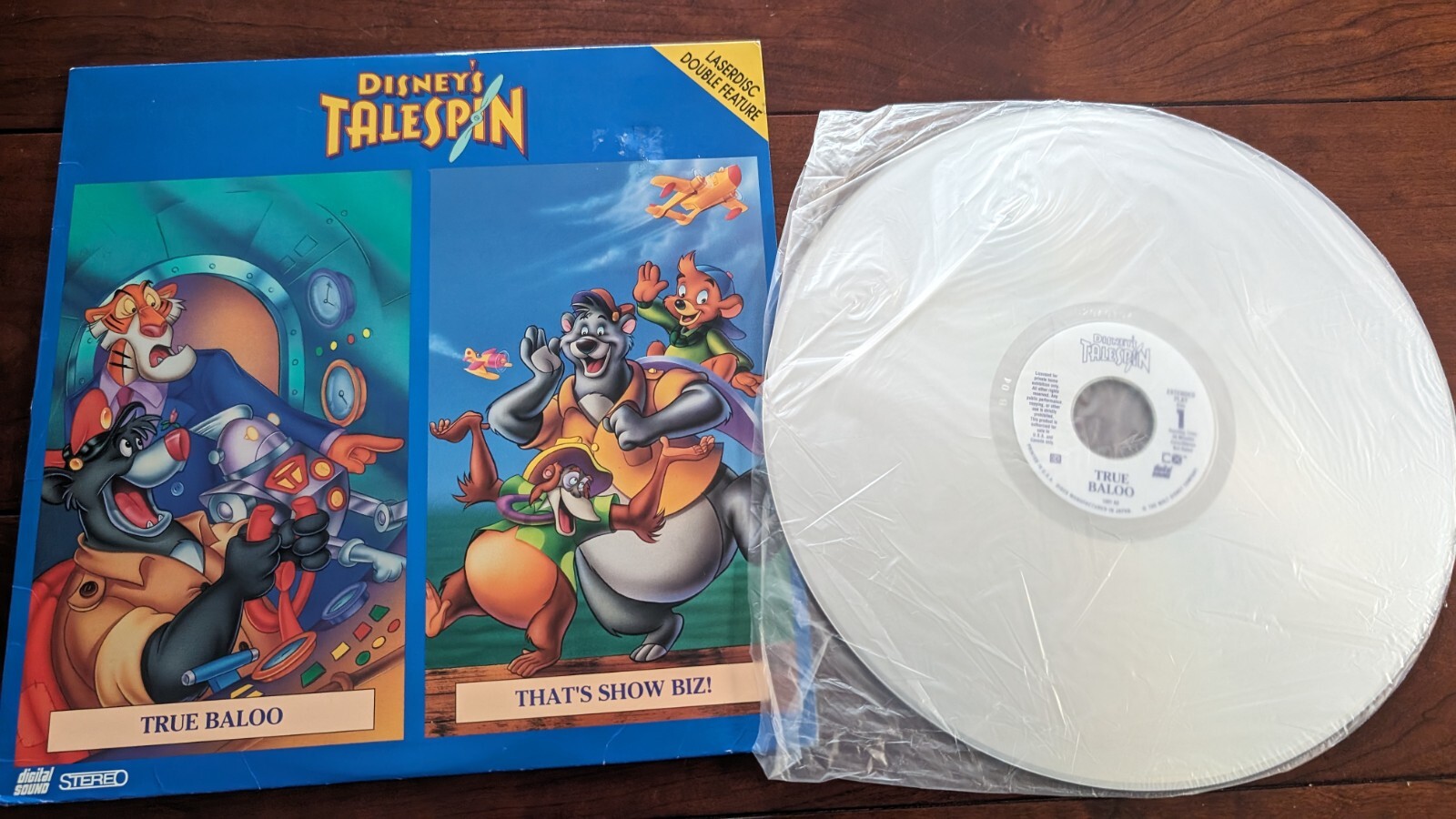 💿 DISNEY'S TALESPIN VOLUME 1 Laserdisc LD TRUE BALOO/THAT'S SHOW BIZ! 💿 ...
