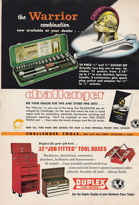 Challenger Tools Print Ad Socket Set Duplex Tool Box Cleveland OH ...