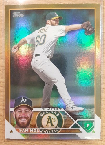 2023 TOPPS GOLD FOIL SAM MOLL #8 OAKLAND ATHLETICS | eBay