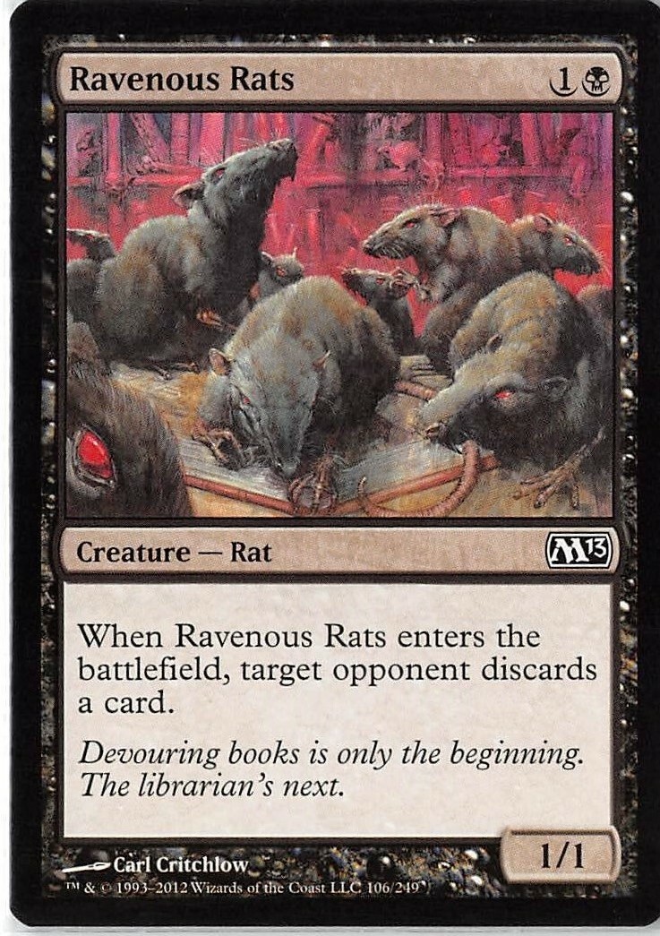 Ravenous Rats *PLAYSET* Magic MtG x4 M13 SP | eBay