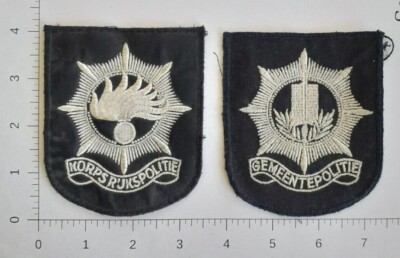 Set of 2: Netherlands police patches European police sleeve patch Dutch ...