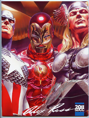 ALEX ROSS 2011 SDCC SKETCHBOOK SIGNED COVER AUTOGRAPH | eBay