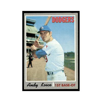 Andy Kosco 1970 Topps #535 Los Angeles Dodgers Baseball Card VG | eBay