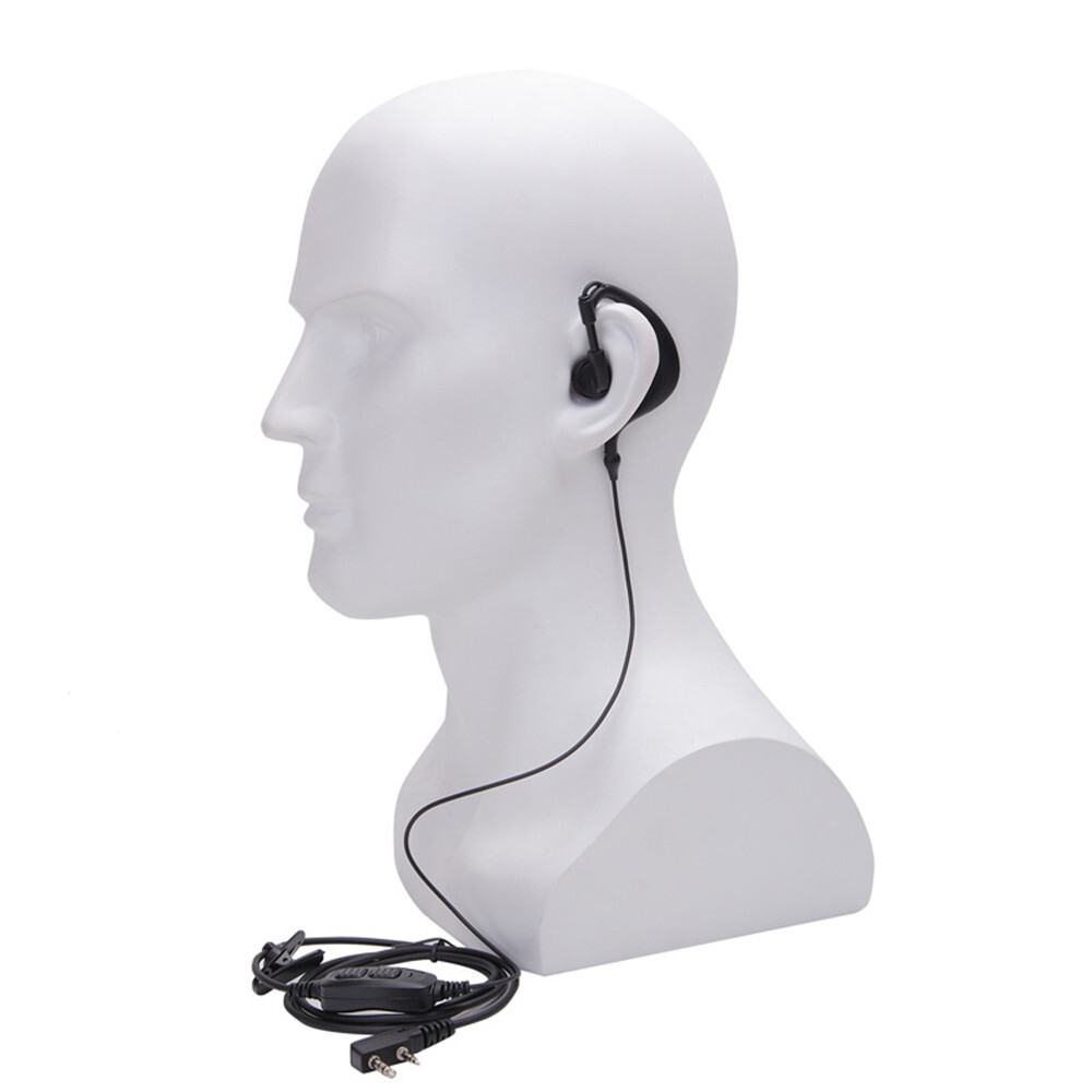 Dual PTT Headset w/ Invisible Microphone Mic for Baofeng BF-UV5R UV82 ...