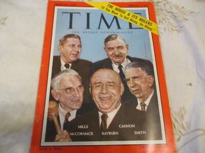 TIME MAGAZINE FEBRUARY 2 1959 MILLS MCCORMACK RAYBURN CANNON SMITH | eBay
