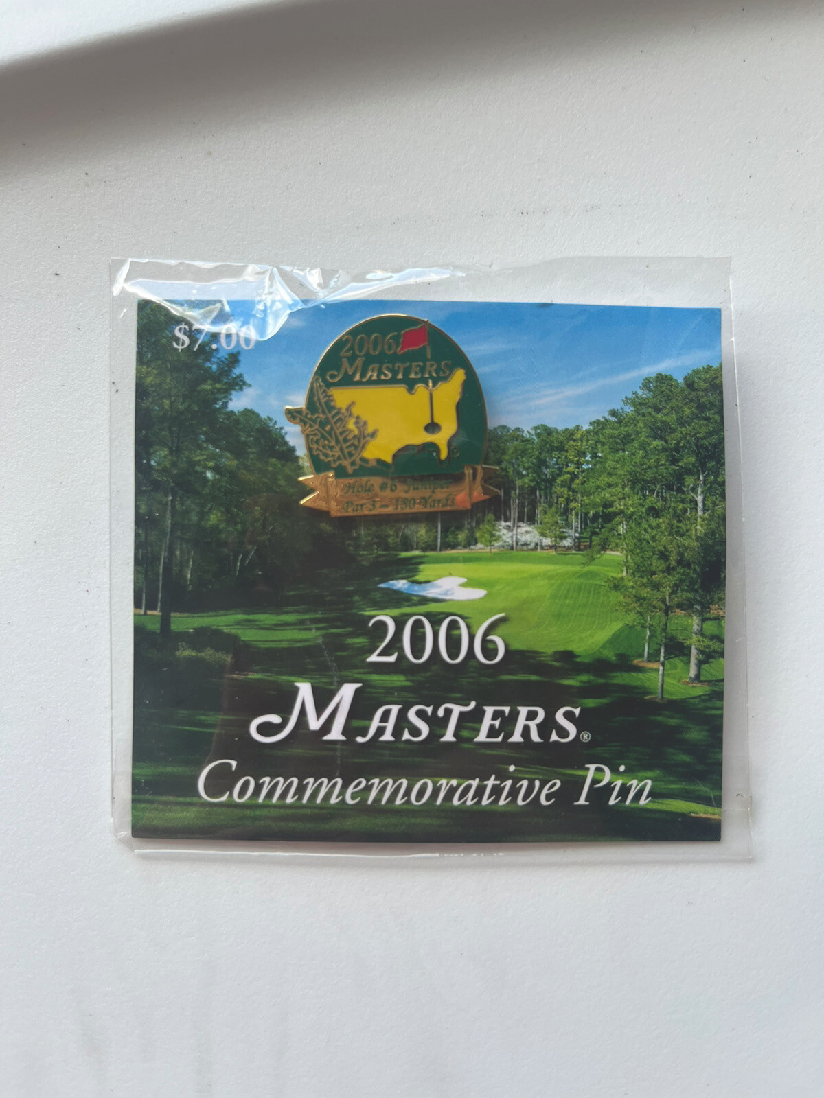 2006 Masters Golf Tournament Commemorative Pin Phil Mickelson Juniper ...