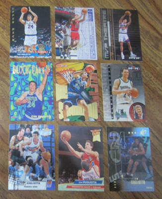 Tom Gugliotta Lot of 9 Trading Cards w/6 Inserts, 1 ROOKIE & 1 Promo ...