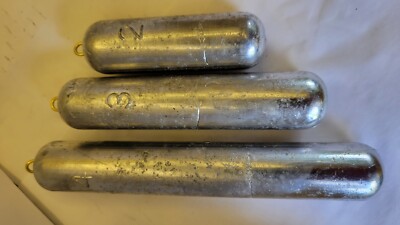 CYLINDER Deep Drop Fishing Weights - Cod- 1LB, 2lb 3lb 4lb fits in rod ...