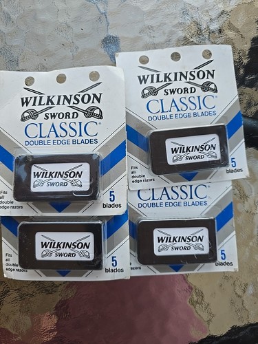 Wilkinson Sword Classic Double Edge Razor Blades 4 Pack of 5=20 Blades ...