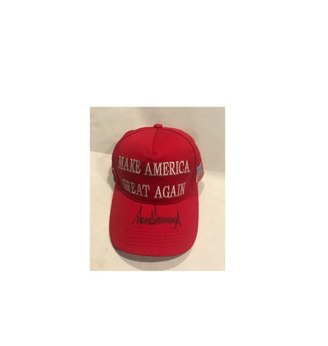 Hand Signed DONALD TRUMP MAGA Hat 45-47 with COA | eBay