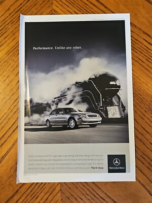 Vintage Mercedes-Benz Magazine Print Ad 2003 S-Class S 55 AMG | eBay
