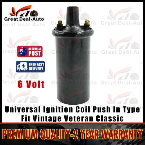 6V Universal Ignition Coil for Vintage Classic Cars Trucks 12V also ...