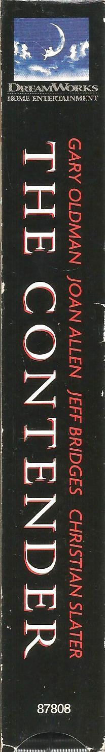 The Contender VHS 2001 Gary Oldman Joan Allen Jeff Bridges Political ...