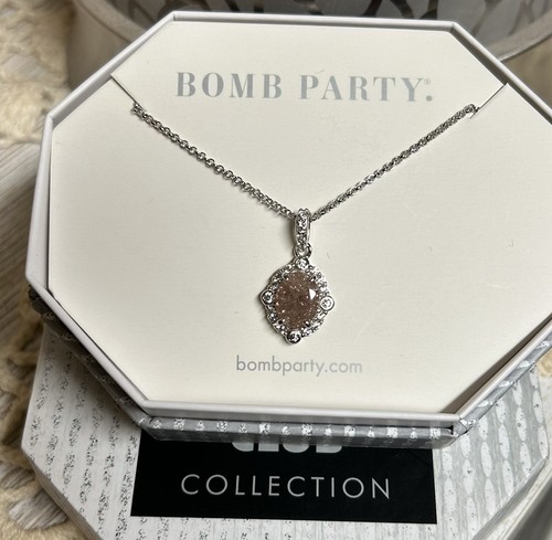 Bomb Party The Sterling Club RBP 4549 Lab Created Morganite Ice Crystal ...
