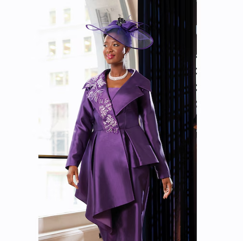Size 16 Ashro Purple Formal Wedding Church Party Lydia Skirt Suit | eBay