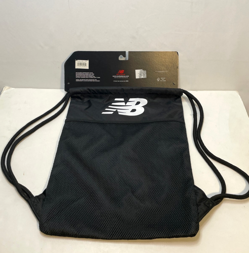 New Balance drawstring backpack gym travel bag pocket 17" x 13 ...