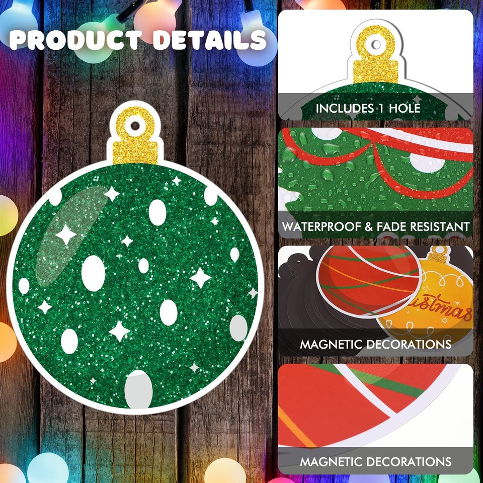 Ferraycle 23 Pcs Christmas Magnetic Garage Door Varying, Multi Color | eBay