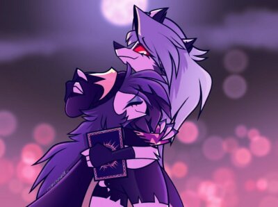 Anime helluva boss loona octavia anthro full moon Stitched Gaming Mat ...