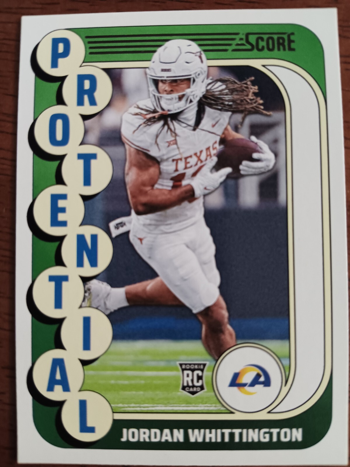 JORDAN WHITTINGTON RAMS "PROTENTIAL ROOKIE" 2024 PANINI - SCORE ...