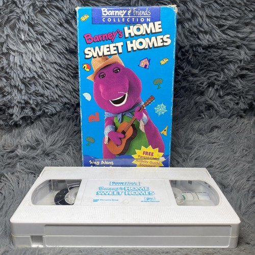Barney - Barneys Home Sweet Homes VHS 1993 Classic Kids Cartoon Movie ...