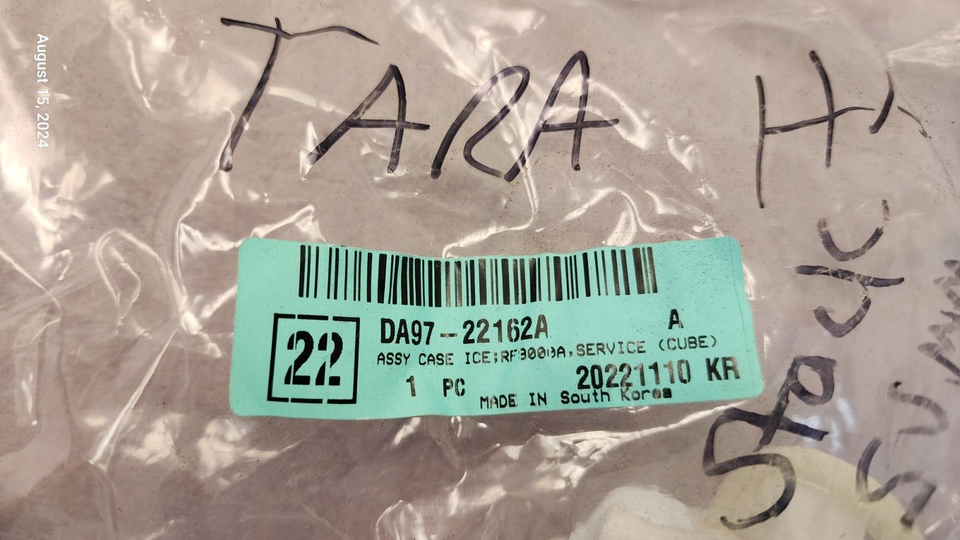 DA97-22162A New Genuine Samsung Ice Maker, Ice Case Assy (Cubes) for ...