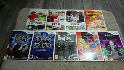 LOT DE 10 JEUX NINTENDO WII NEUF SOUS BLISTER PAL FR COMPATIBLE ...
