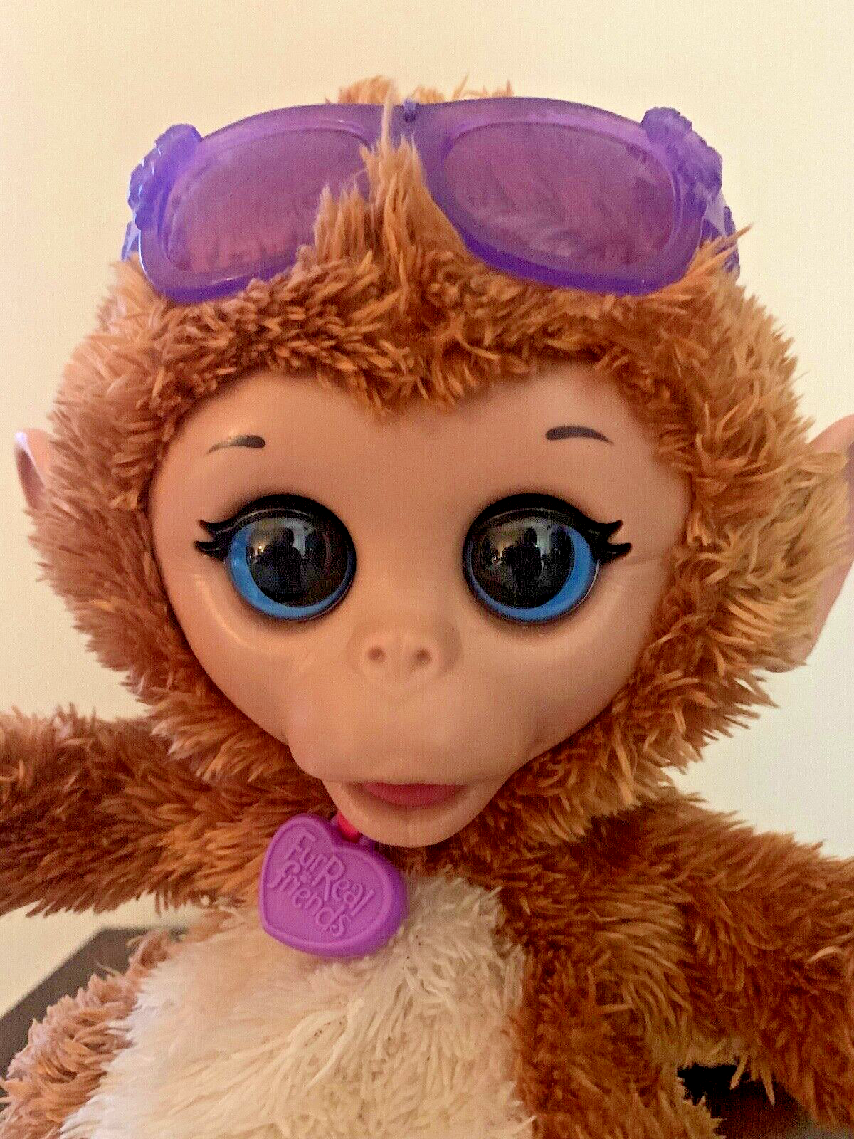 FurReal Friends Baby Cuddles My Giggly Monkey Pet Plush Interactive Toy ...