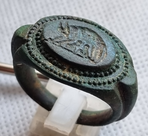 AUTHENTIC Ancient LEGIONARY Roman bronze ring - She-wolf - Legio II ...
