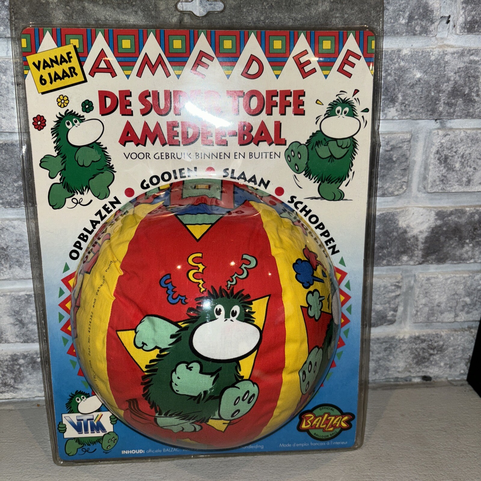 Vintage 1989 Official Balzac Catco Balloon Ball DE SUPER TOFFE AMEDEE ...