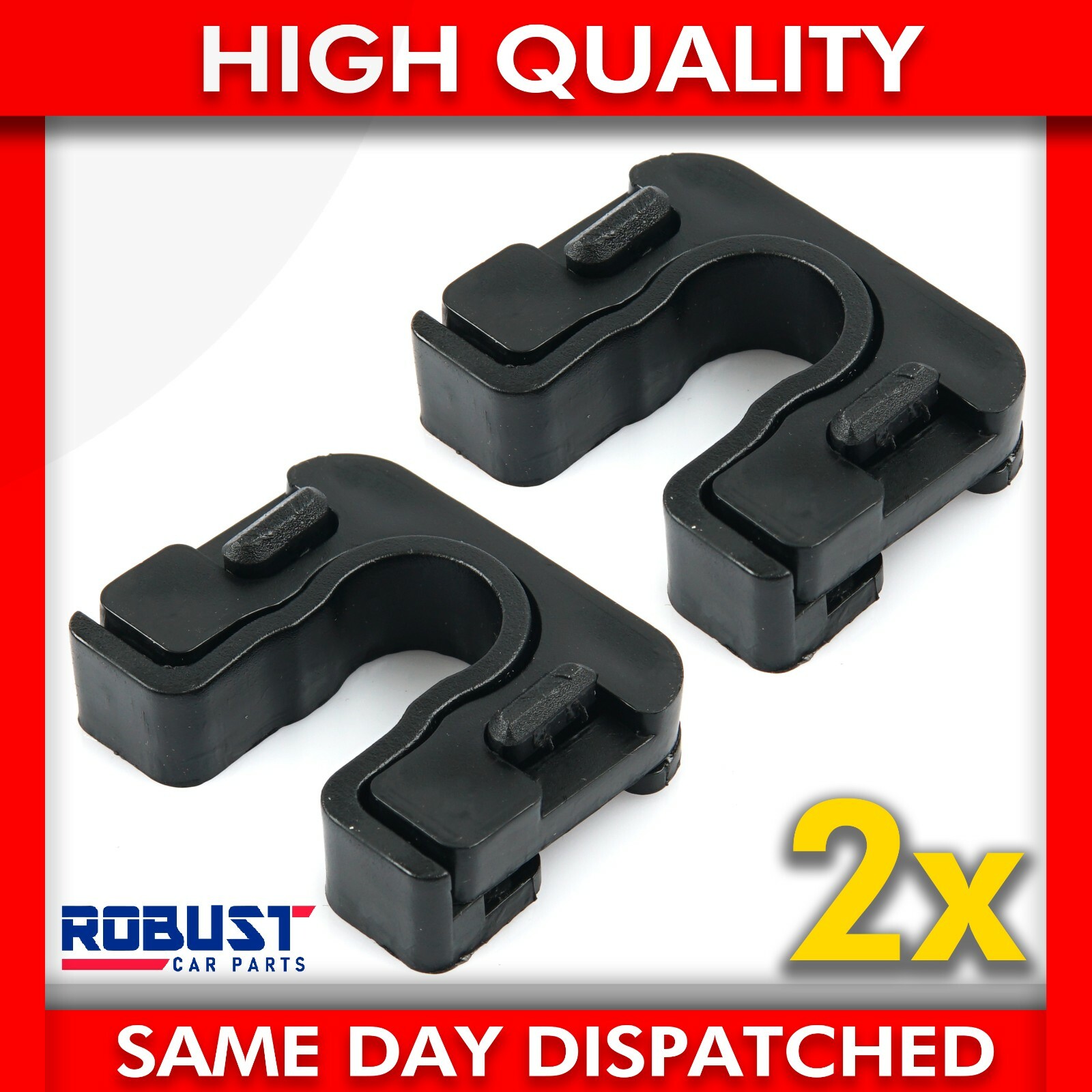 2X REAR PARCEL SHELF FASTENING BRACKET CLIP FOR FORD FOCUS FIESTA ...