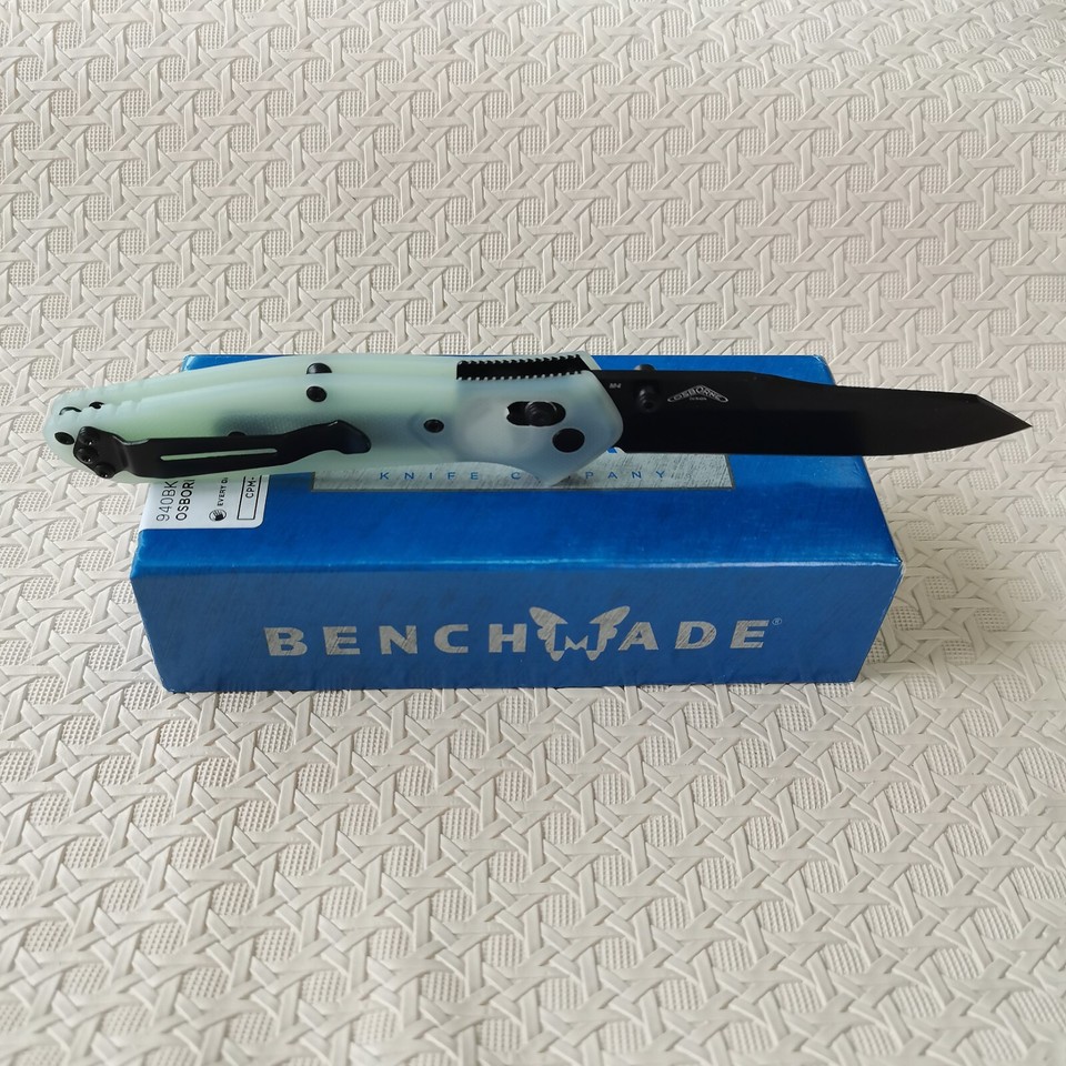 Benchmade Osborne Axis Lock Jade Handle G10 CPM-M4 Pocket Knife *940BK ...