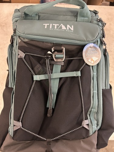 Titan 26 Can Backpack Cooler, Beach, Camping, Hiking, Green, NEW | eBay