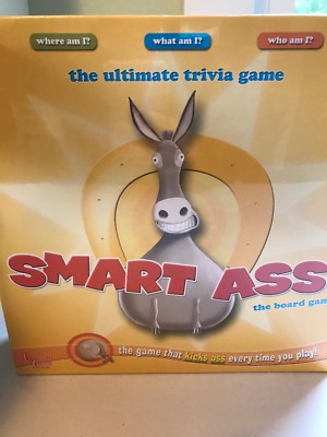 Brand New Sealed Smart Ass Game Ages 14+ 2-8 Players Ultimate Trivia ...