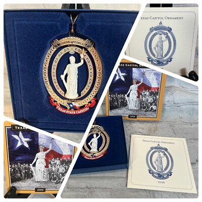 2006 Texas State Capitol Ornament Goddess of Liberty Original Box ...
