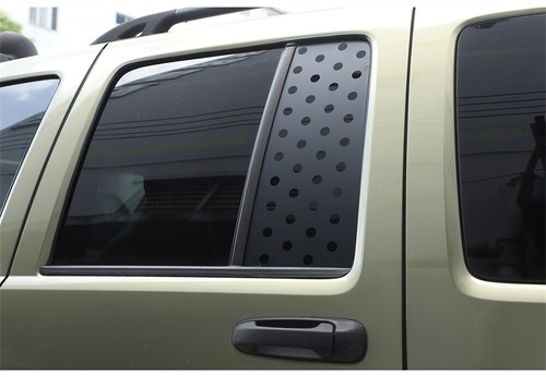 For Jeep Liberty 1999-2007 Black PVC Rear Small Window Glass Sticker ...