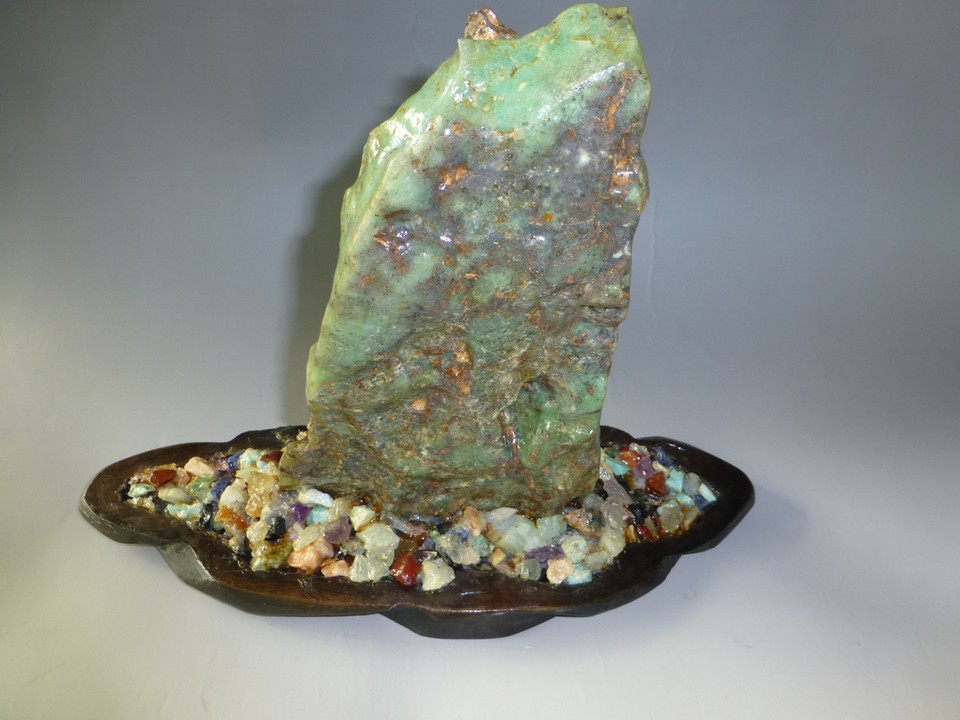 Natural Australian Green Jade Gemstone Rock Opaque Chrysoprase Rough ...